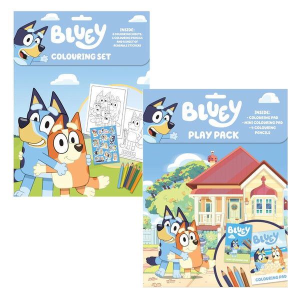 Bluey Colouring & Sticker Activity 2 Book Pack – Edward Leonard Conroy Ltd