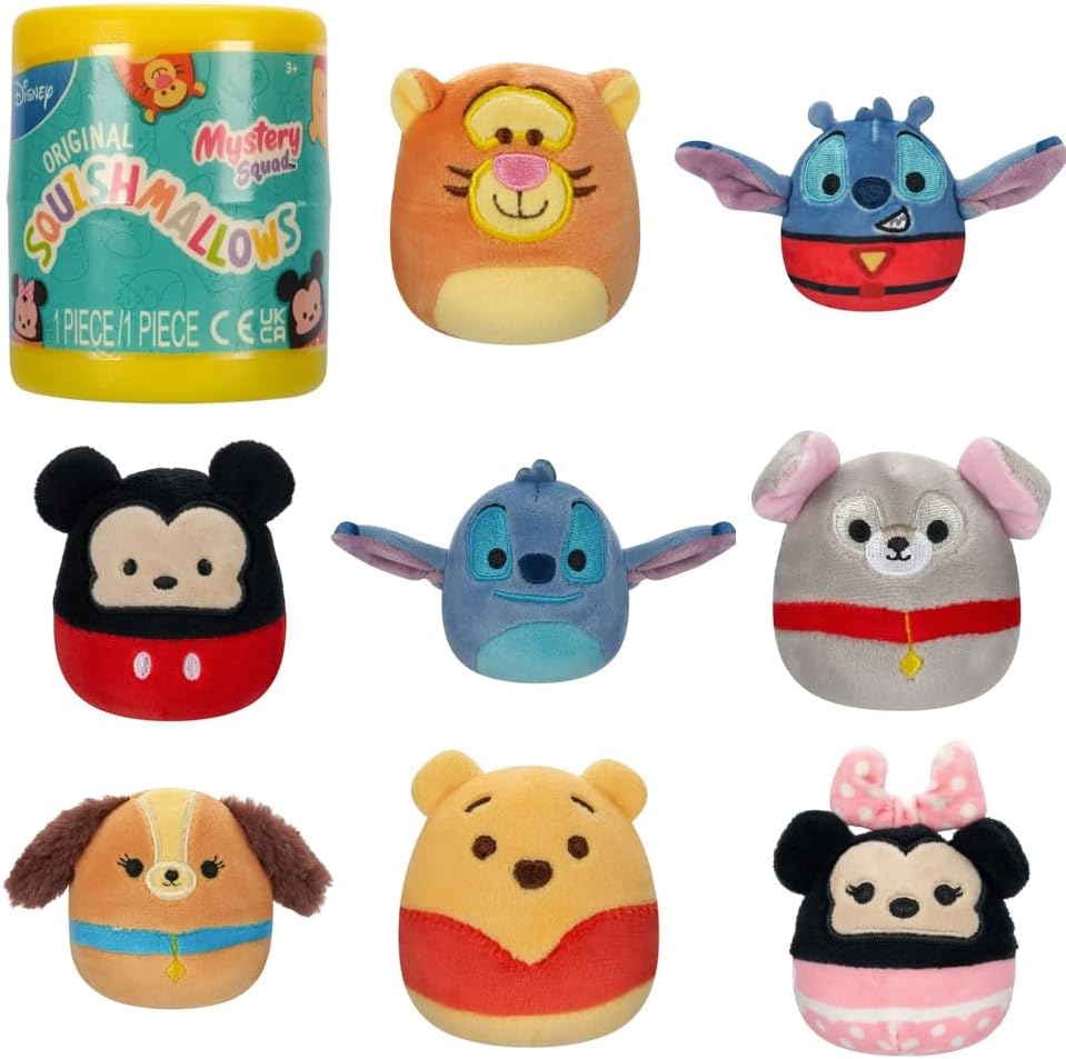 Squishmallows Disney Mini Plush 2.5 Inch Mystery Squad Collectibles ...
